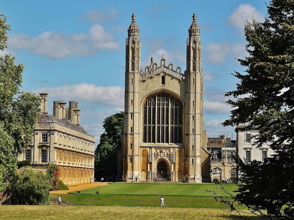 King's College Chapel, een essentiële bezienswaardigheid in Cambridge ...